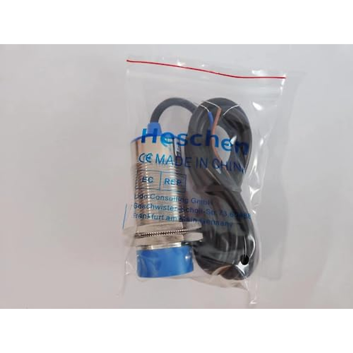 Heschen M30 Capacitive Proximity Sensor Switch Non-Shield Type LJC30A3-H-J/DZ Detection 1-15mm 90-250VAC 400mA Normally Closed (NC) 2 Wires