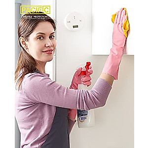 PACIFIC PPE Dishwashing Cleaning Gloves, Reusable Unlined Kitchen Gloves, Non-Slip, Medium