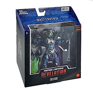 Masters of the Universe Revelation Skelegod Action Figure 9-in MOTU Battle Figure, for Kids Age 6 and Older and Adult Collectors