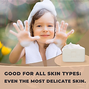 One With Nature Dead Sea Mineral Salt Soap 4oz 3Pk, with Argan Oil & Shea Butter. Dead Sea Salt Contains Magnesium, Sulfur & 21 Essential Minerals. Helps skin conditions, 100% Natural, Fragrance Free