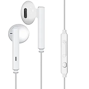 MFi Certified Earphone Wired Lightning Headphones Apple in-Ear Earbuds with Microphone Controller Compatible with iPhone 13/13pro/12 11 Pro Max XS Max XR and More Devices