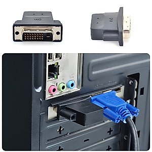 FREEGENE DVI Headless Dummy Plug Graphics Card Display GPU Detection Monitor DVI-D Emulator 4K 60Hz, 3 Pack