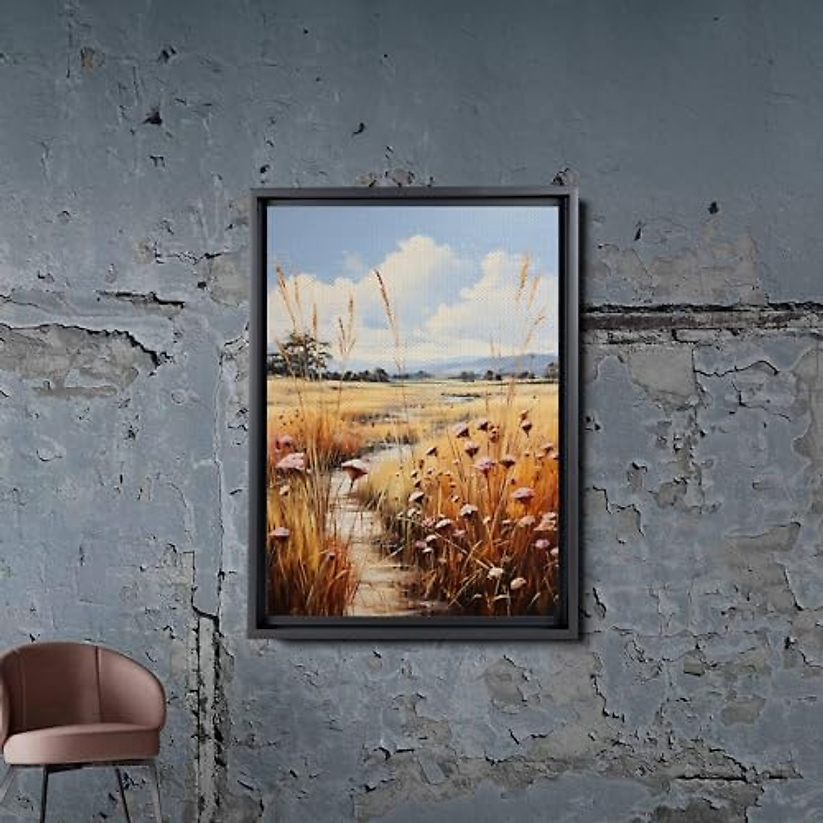 Samsung Frame TV Art Wildflower Field, Flower Meadow, Vintage print, print print, Wall Art, Art Print