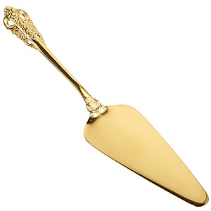 CALLARON Stainless Steel Cake Server Pie Server Cake Knife Pizza Cutters Scraper Tart Dessert Slicer Cake Silvery Serving Spatulas For Wedding Birthday Loaves Egg Butter Golden