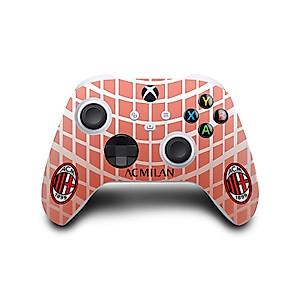 Head Case Designs Officially Licensed AC Milan Away 2020/21 Crest Kit Vinyl Sticker Gaming Skin Decal Cover Compatible with Xbox Series S Console and Controller Bundle