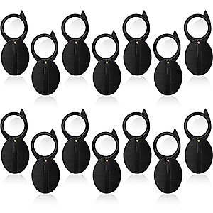 10X Folded Pocket Magnifier Mini Magnifying Glass Handheld Rotating Magnifier for Reading Newspaper, Book, Magazine, Science Class, Hobby, Jewelry (15)