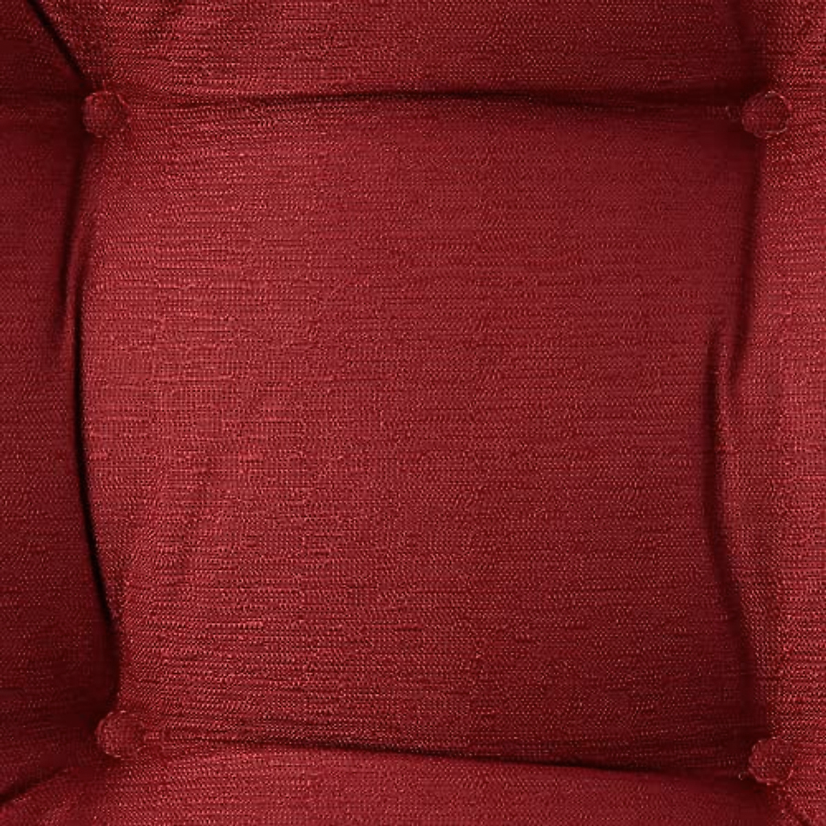 Sweet Home Collection Rocking Chair Cushion Premium Tufted Pads Non Skid Slip Backed Set of Upper and Lower with Ties, 1 Count (Pack of 1), Burgundy Red