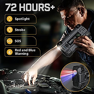 BRPOM Car Jump Starter, 4000A Peak 23800mAh (Up to 10.0L Gas or 8.0L Diesel Engine, 50 Times) 12V Auto Booster Battery Charger Jump Box with Quick Charger Smart Jump Cables