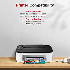 Acaves MX922 Ink Cartridges PGI-250XL CLI-251XL Replacement for Canon 250 and 251 Compatible with PIXMA IX6820 MX920 IP8720 MG5520 MG5420 MG7520 MG7120 MG6320 IP7220 Printer, 5 Pack, Multicolor, XL