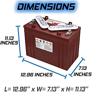 Trojan T1275 12 Volt, 150 AH Deep Cycle Battery - 4 Pack