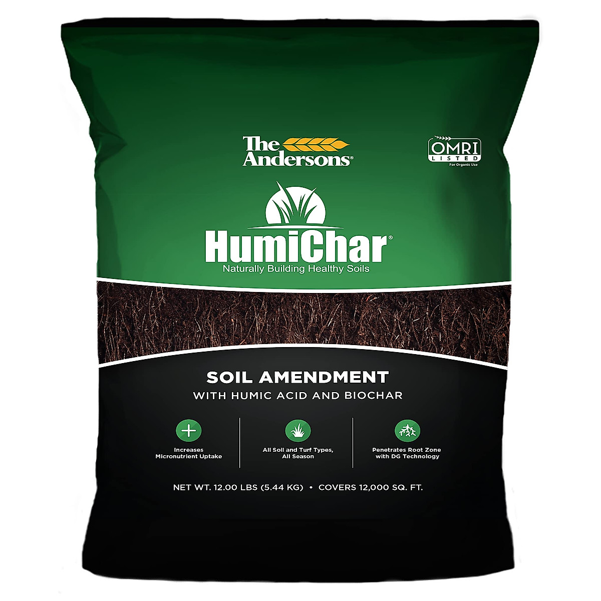 The Andersons HumiChar Organic Soil Amendment with Humic Acid and Biochar Covers 12,000 sq ft (12 lb)