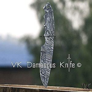 Damascus Hunting Knife Blanks for Knife Making Diy 8 Inch Handmade Full Tang Hunting Knife Blank 2184