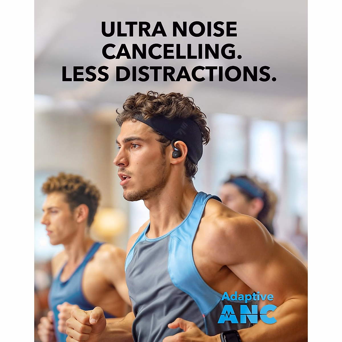 Soundcore Sport X20 by Anker, True-Wireless Workout Earbuds, Rotatable and Extendable Ear Hooks, Noise Cancelling, Deep Bass, IP68 Waterproof, Sweatproof, Dustproof, 48H Play, for Gym(Renewed)