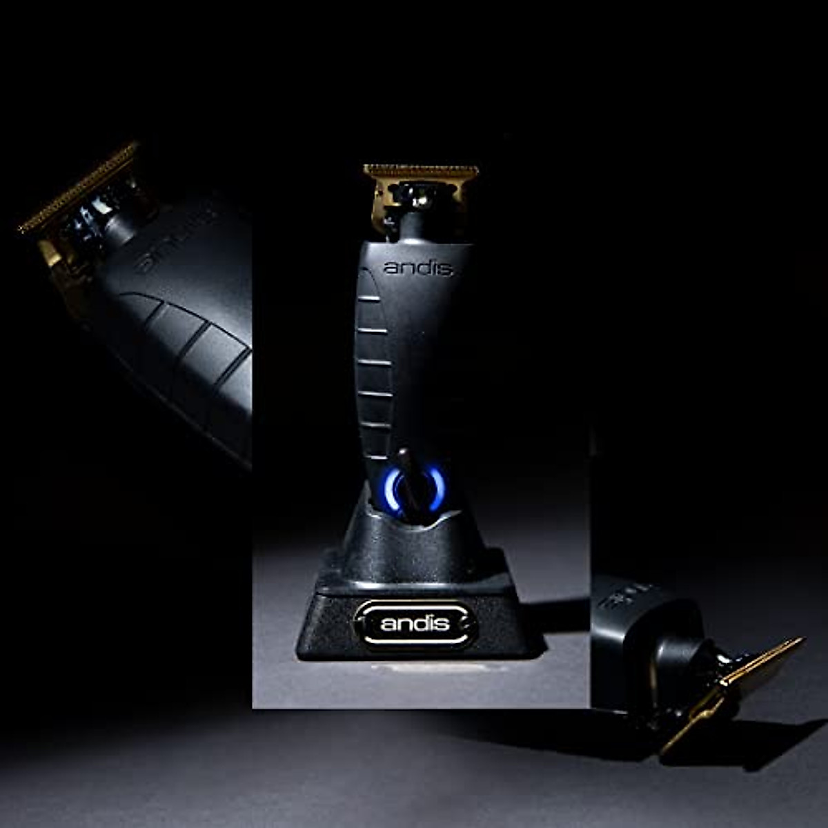 Andis 74100 GTX-EXO Professional Cord/Cordless Lithium-ion Electric Beard & Hair Trimmer with Charging Stand, Black