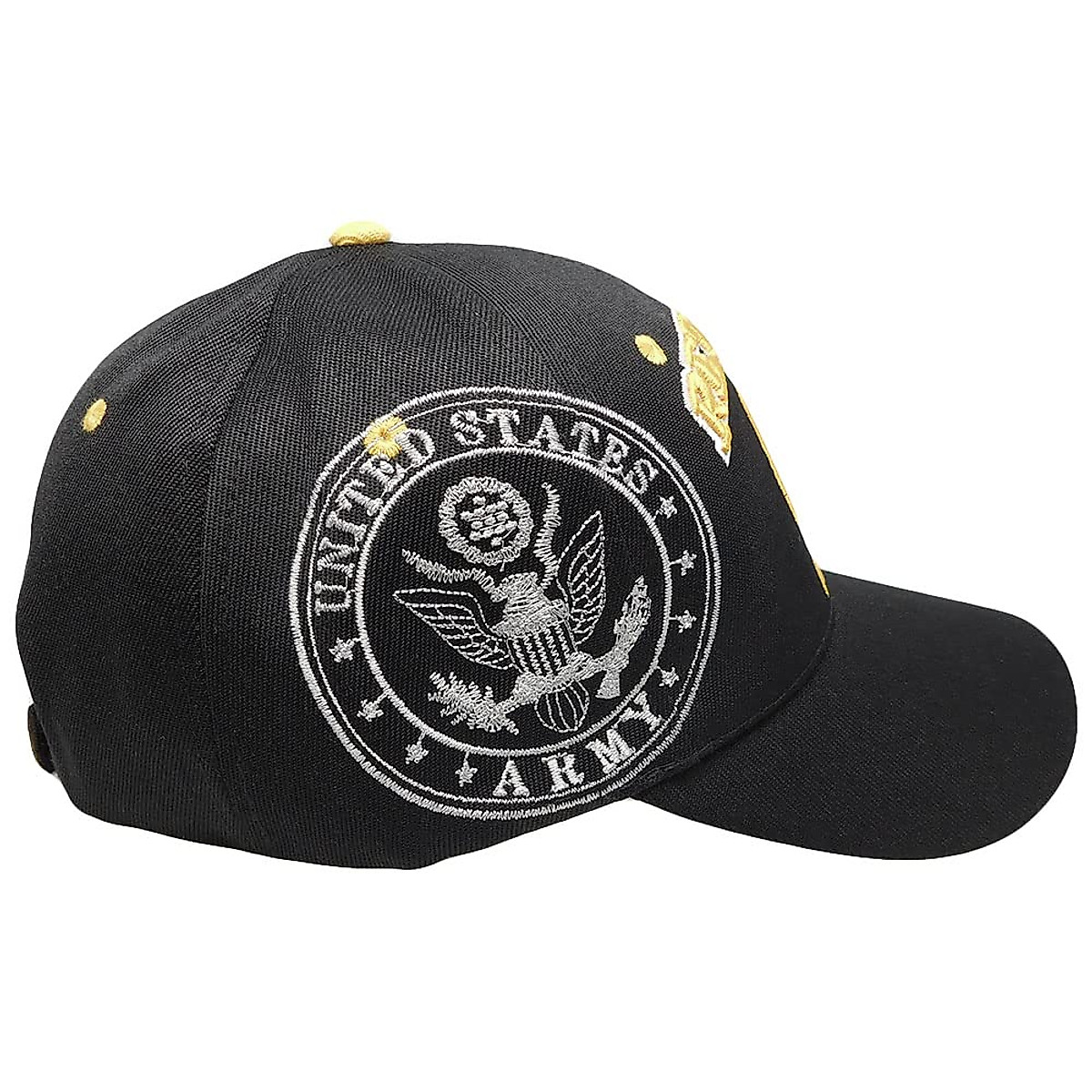 United States Army Retired Shadow Adjustable Cap - Black