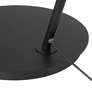 Possini Euro Design Allura Modern 79" Tall Arc Floor Lamp Standing Matte Black Metal 3-Ring Swivel LED Light for Living Room Reading Family Bedroom Bedside Office House Home