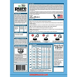 Grandma Lucy's PUREformance Dog Food, Grain Free and Freeze-Dried - Fish, 3 Pound Bag