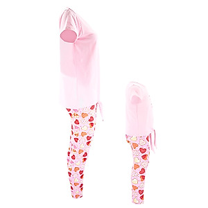 Unique Baby Mommy and Me Valentines Day Heart Cookie Matching Outfits (Md, Pink)