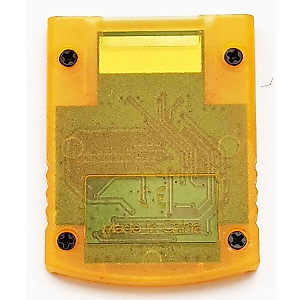 Aisicondan 1024MB(16344 Blocks) High Speed Gamecube Storage Save Game Memory Card Compatible for Nintendo Gamecube & Wii Console Accessory Kits -Yellow