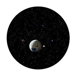 Slide Discs for Orzorz Star Projector Galaxy Lite Home Planetarium Projector (Work with Orzorz Star Projector) (Terrestrial Planet)
