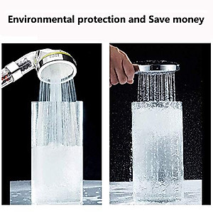 PRUGNA Vitamin C Filter Shower Head with Hose and Shower Arm Bracket, High Pressure & Water Saving Handheld Shower, Filter Showerhead with Citrus Smell for Repair Dry Skin and Hair Loss