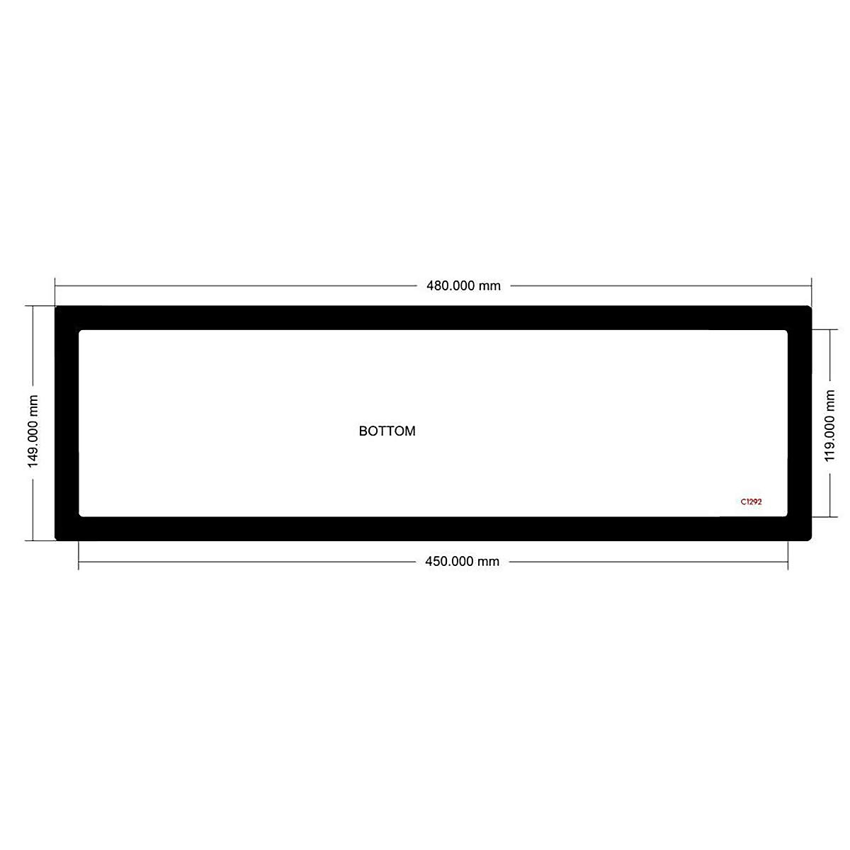 Demciflex Staubfilter Fractal Design Define R6 - Bottom