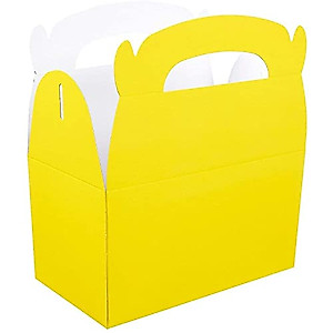 Yellow Gift Box, Party Favor Boxes (6.2 x 3.5 x 3.6 In, 24 Pack)