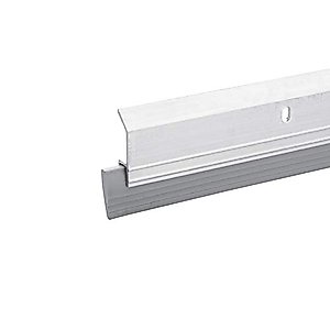 Grey/White/Brown or Gold Colors Heavy Duty Door Sweep with Vinyl Sweep (4 FT, Grey)
