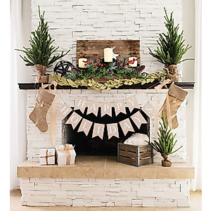 DearHouse Christmas Candle Holder Centerpiece, Pine Cones and Red Berry Table Centerpiece with 3 Candle Holders Table Accent Centerpiece for Festival Home Decoration 20" x 10" x 6"(L x W x H)