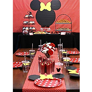 Kitch Aroma Red flameless Candles, Red Candles Battery Operated LED Pillar Candles with Moving Flame Wick with Remote Timer,Pack of 9