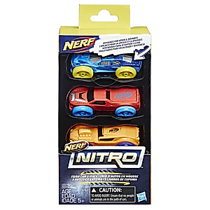 Nerf Nitro Foam Car 3-Pack, Set 2