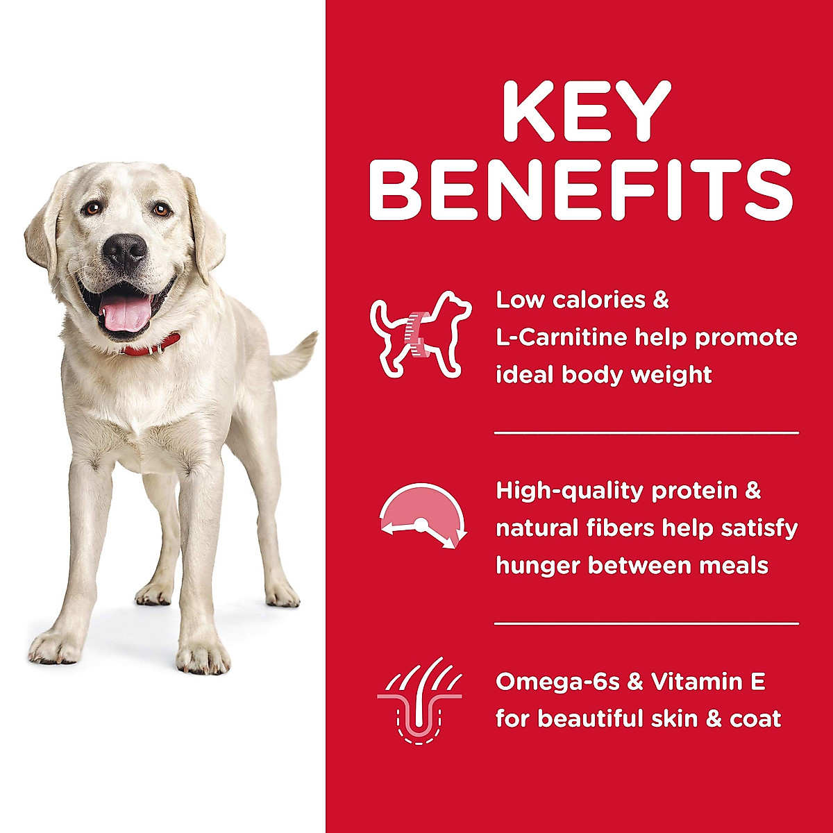 Hill's Science Diet Dry Dog Food, Adult, Large Breed, Light, Chicken Meal & Barley Recipe, 30 LB Bag