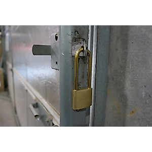 ABUS 55MB/50 Solid Brass Keyed Padlock with 2 Keys, Weatherproof Marine Brass Shackle with Anti Corrosion Inner Lock Components, Keyed Different