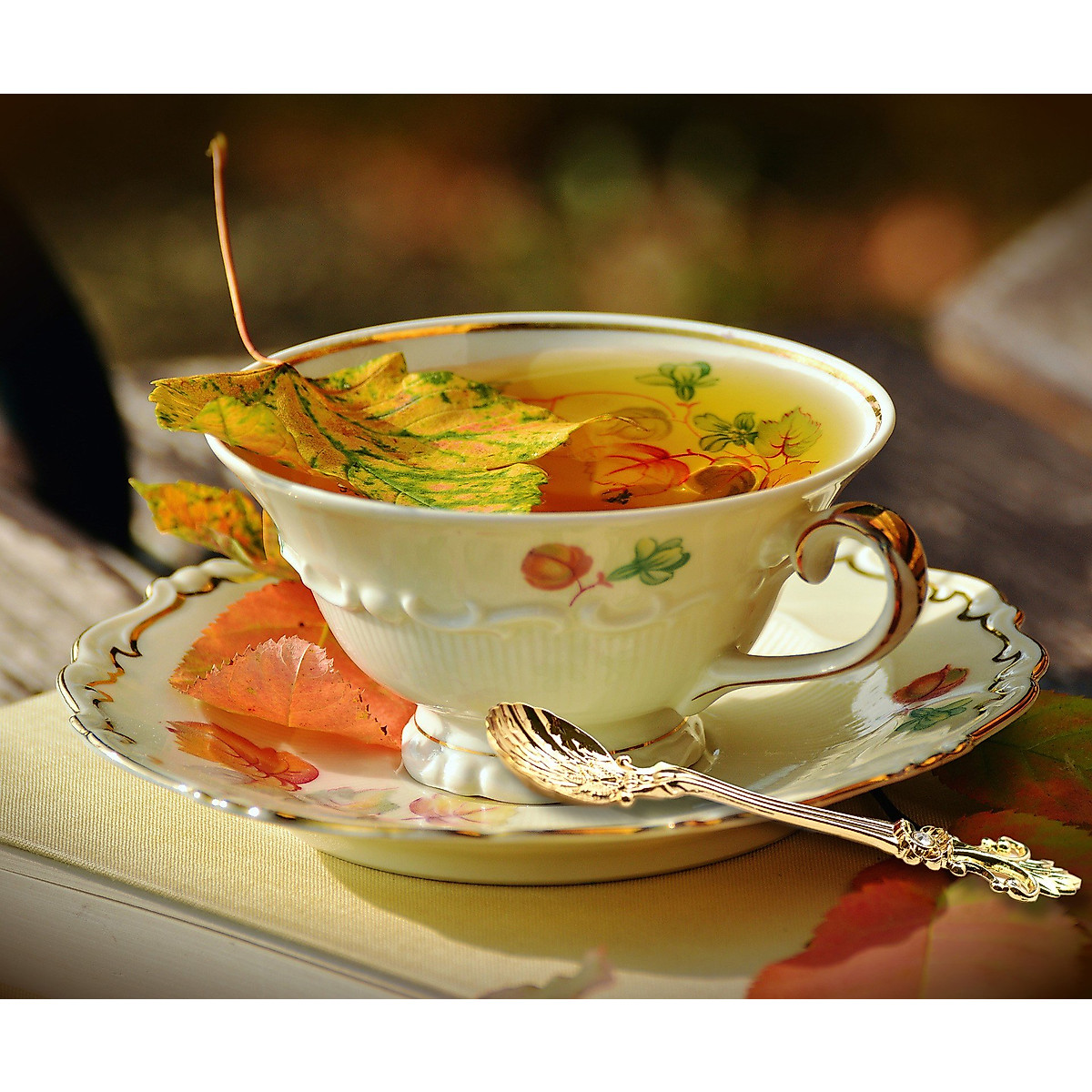 Mini Spoons Set of 8 by Movalyfe Kitchen - Coffee Espresso Demitasse Vintage Tea Spoon 4.5" Long (Gold)