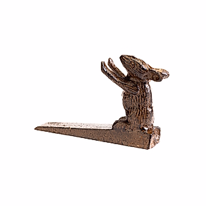 Giftcraft Basil Cast Iron Mouse Door Stoppers, Vintage Home Decor Metal Mouse Door Stoppers for Under The Door. Heavy Duty Door Stops