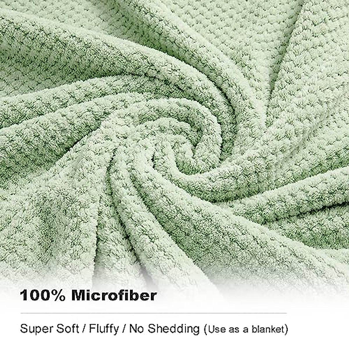 Extra Large Bath Towel Sheet Set 35x70 Inches - Oversized Bath Towels Set,Jumbo Large Microfiber - Quick Dry, Lightweight,Super Soft,Highly Absorbent Towel Set for Bathroom,Hotel,SPA,Pack of 4 (Green)