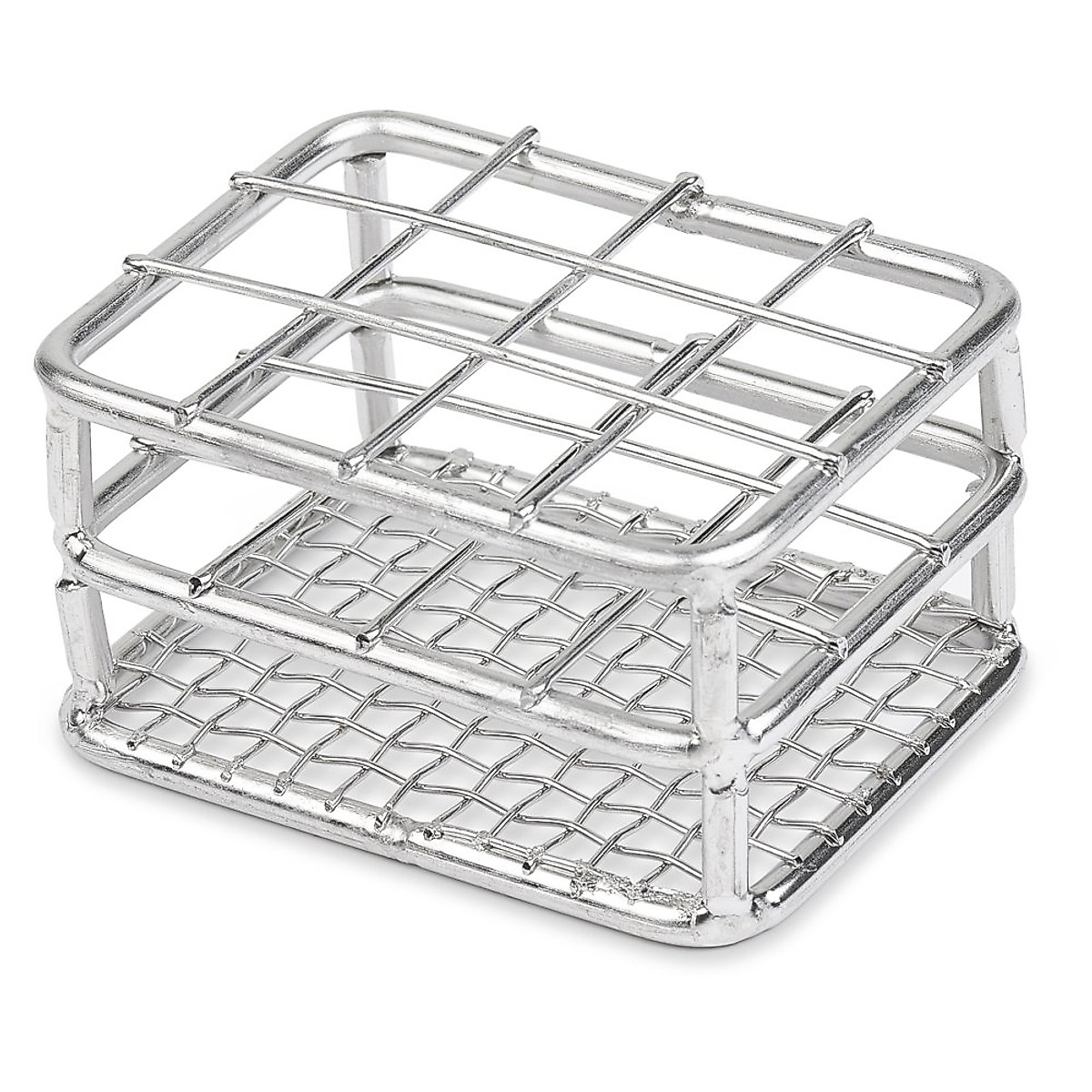 Stainless Steel Test Tube Rack, 12/13mm, 12 Place, Wire Constructed, Karter Scientific 234G3 (Single)