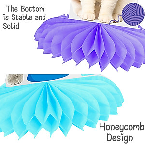 British Shorthair Cat Honeycomb Centerpieces 12Pcs Cat Birthday Party Decorations Cute Cat Party Table Decorations for Cat Themed Kitten Birthday Party Supplies