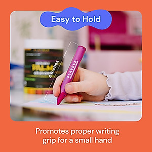 PLAYVIBE 18 Colors Jumbo Crayons for Toddlers 1-3 unbreakable – Non Toxic Washable Crayons for Kids ages 4-8 – Easy to Hold Toddler Crayons – Large Crayons for Toddlers 1-3