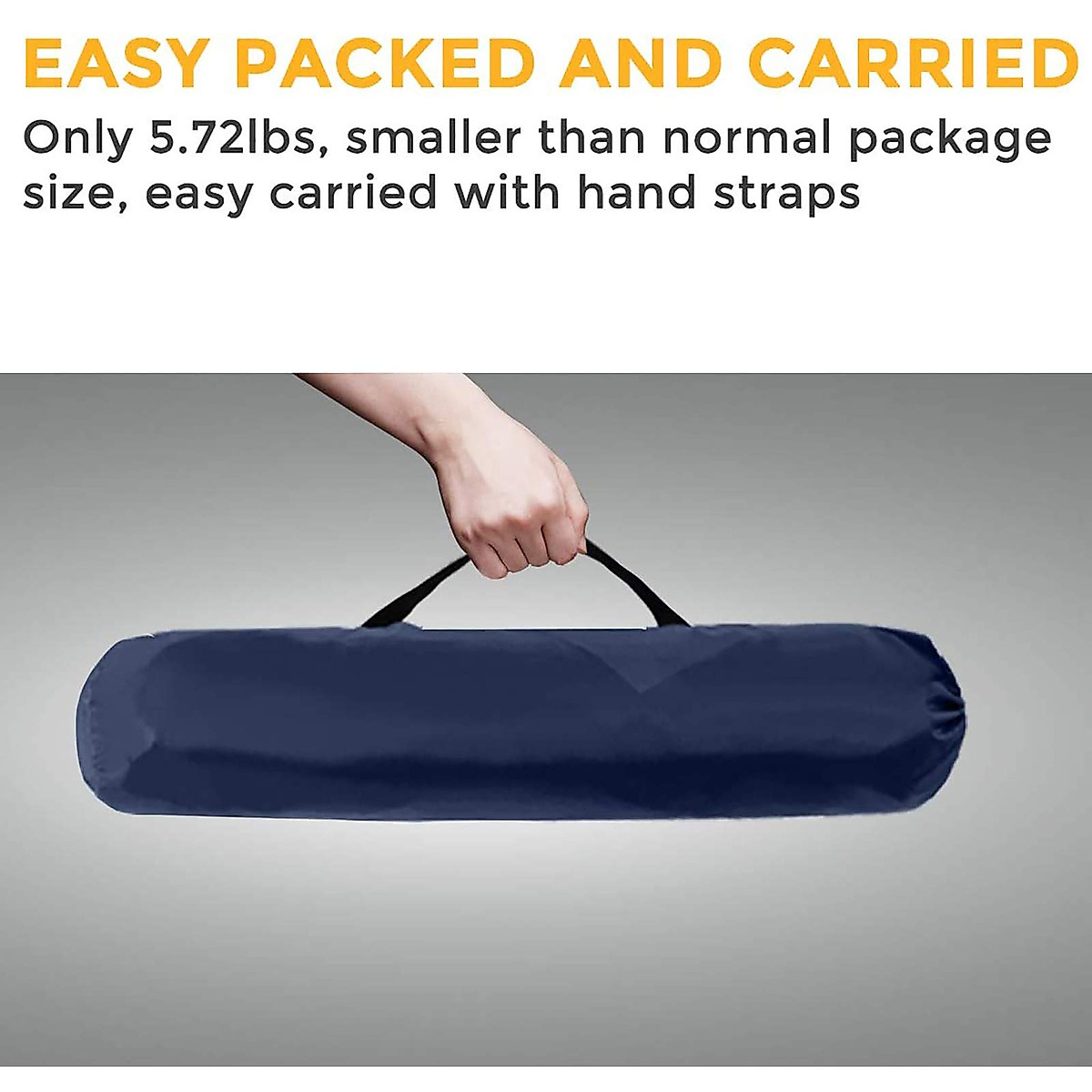 Pacific Pass 2 Person Family Dome Tent with Removable Rain Fly, Easy Set Up for Camp Backpacking Hiking Outdoor, 82.7 x 82.7 x 47.2 inches, Navy Blue