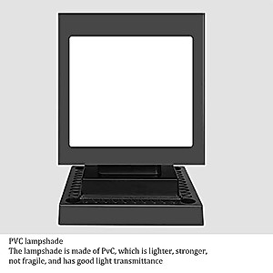 CZLZY Solar LED Post Light Simple Modern Aluminum Square Pillar Lamp Outdoor Patio Fence Column Light Waterproof IP54 Villa Gate Base Light Lawn Landscape Light