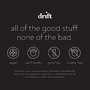 Drift Car Air Freshener - Wood Air Freshener - Car Odor Eliminator - Amber Scent Starter Kit