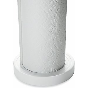 KOHLER Paper Towel Holder with Weighted Base, Tension Loop, Quick One Handed Tear, (Fits Standard and Oversized Rolls), Charcoal
