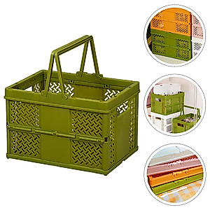 Easter Egg Basket Fruit Basket Hand Carry Storage Case Picnic Basket Folding Storage Basket Snack Organizer Household Storage Basket Berry Picking Basket Plastic Storage Basket