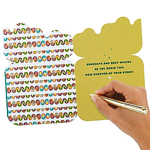 Hallmark Golden Thread Pack of 2 Baby Shower Cards (Elephants, Safari Animals) (899RZP1401)