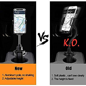 Lopnord Cup Holder Tablet Mount for Z Fold 4, Car Cup Mount Phone Holder Compatible with Samsung Galaxy Z Fold 3/Z Flip 3/S23 Ultra/S22/S22 Ultra/S21/iPhone 14 13 Pro Max Plus/iPad Mini 6 8.3 inch