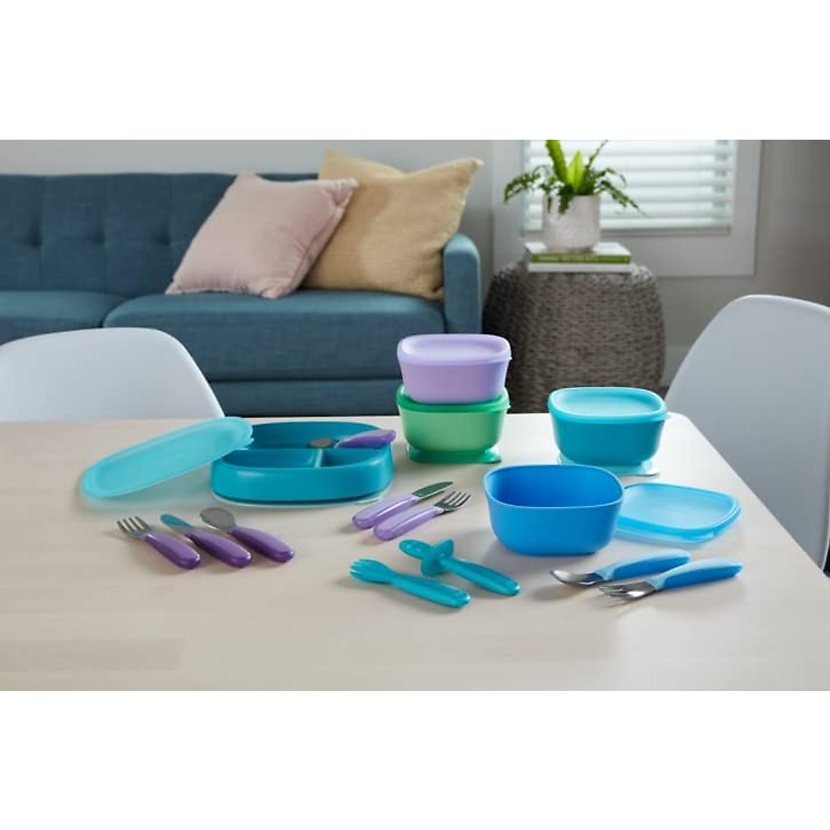 Gerber Nuk Stainless Steel Tip Kiddy Cutlery Set,(Purple)