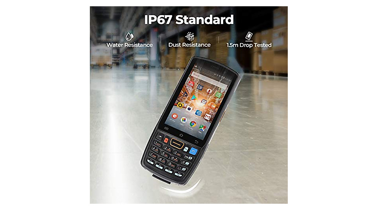 MUNBYN Rugged Android Barcode Scanner with Zebra SE4710 | Warehouse