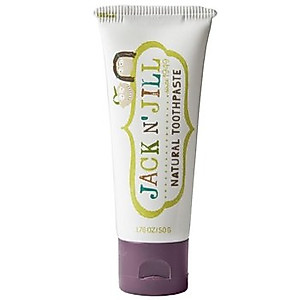 Jack N' Jill Toothbrush and Toothpaste Bundle - 2 Items: Hippo Toothbrush and Black Currant Toothpaste