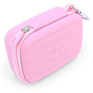 CASEMATIX Retro Handheld Game Console Case Compatible with HigoKids QS4 Portable Retro Video Game Player, Mademax RS-1 Gaming Console, E-MODS Arcade Pocket Player and More Up to 4.75", Pink Case Only